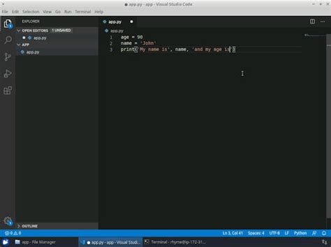 Create Your First Python Program From Ust