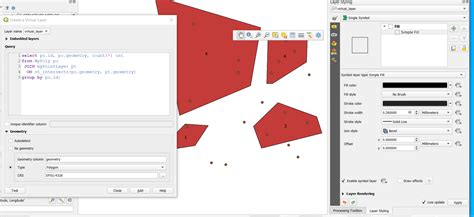 Counting Points Dynamically While Drawing Line In QGIS Geographic Information Systems