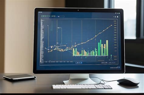 Premium Photo A Computer Screen With A Graph And The Word Data On It