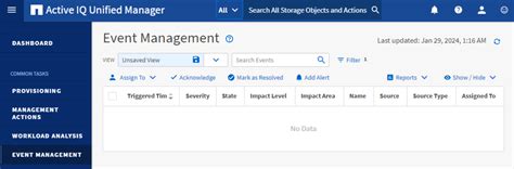 Aiqum Does Not Display Events Even Though Monitored Ontap Meets