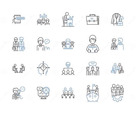 Time Management Outline Icons Collection Planning Discipline Prioritization Efficiency