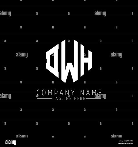 Dwh Letter Logo Design With Polygon Shape Dwh Polygon And Cube Shape Logo Design Dwh Hexagon