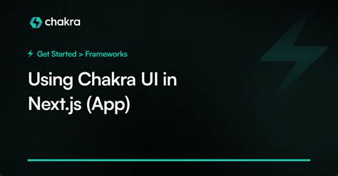 Using Chakra Ui In Nextjs App Chakra Ui