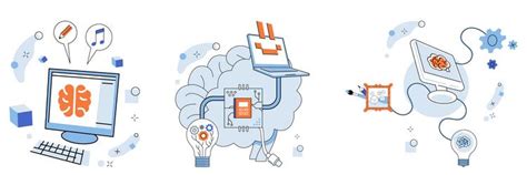 Artificial Intelligence The Neural Network Vector Image