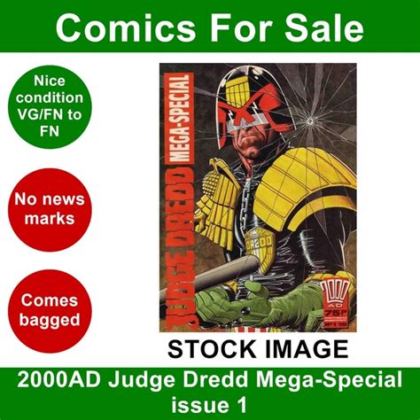 2000ad Judge Dredd Mega Special Issue 1 Comic Vgfn Clean 1988 Eur