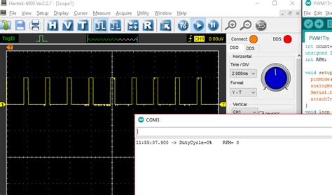 serial monitor output not in sync with oscilloscope reading general