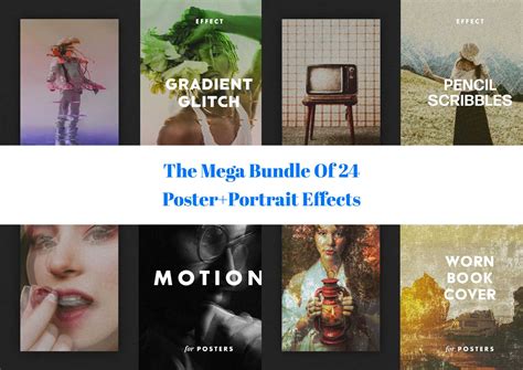 The Mega Bundle Of 24 Poster Portrait Effects Photoboto
