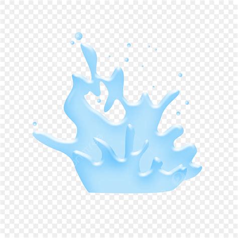 물 일러스트 푸른 아름다운 창조적 인 창조적 인 물 튀는 3 차원 물 Png 일러스트 및 Psd 이미지 무료 다운로드 Pngtree