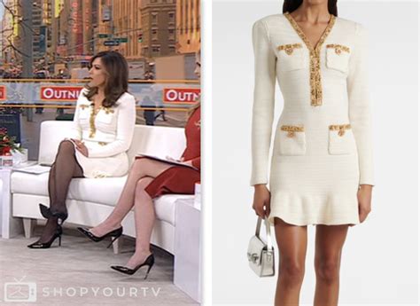 Outnumbered December 2024 Lisa Boothes Ivory And Gold Sequin Trim