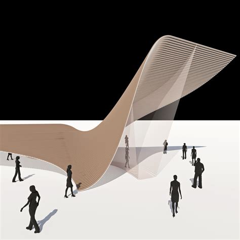 Bezier Curve Pavilion Junelee Architecture
