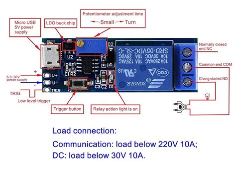 ماژول تایمر Trigger Delay Relay Module فروشگاه اهم الکترونیک