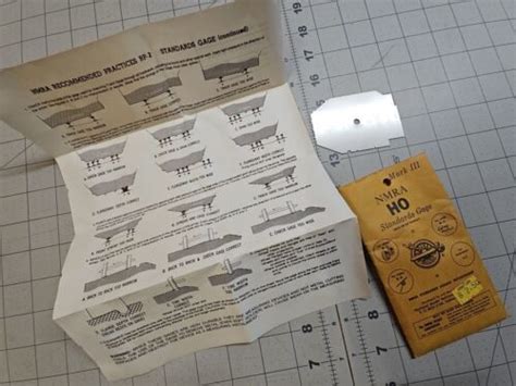 Vintage Nmra Ho Standards Model Railroading Gauge Mkiii For Train Set