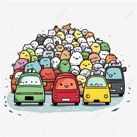 Traffic Jam Cartoon Drawing At Jody Featherston Blog