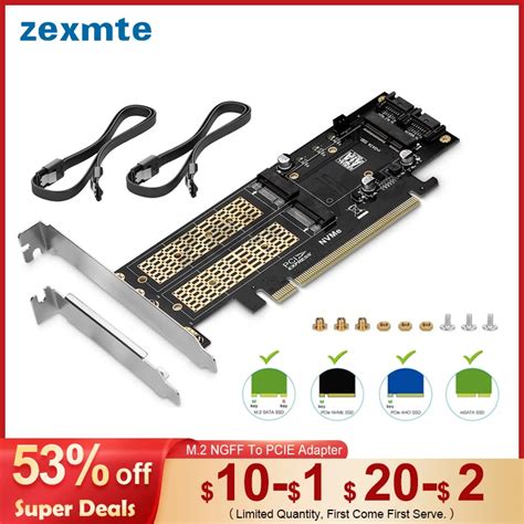 Zexmte M 2 Nvme Ssd Ngff Pcie 4x B M Pci E 