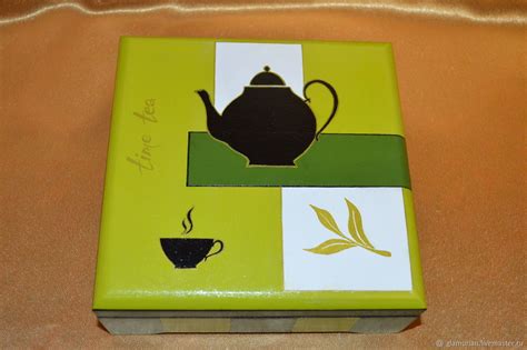 Шкатулка коробка для чая с магнитом в интернет магазине на Ярмарке Мастеров Шкатулки Москва