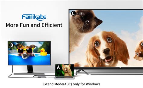 Fairikabe Displayport To Dual Displayport Splitter Adapter 4k60hz For Dual Monitor