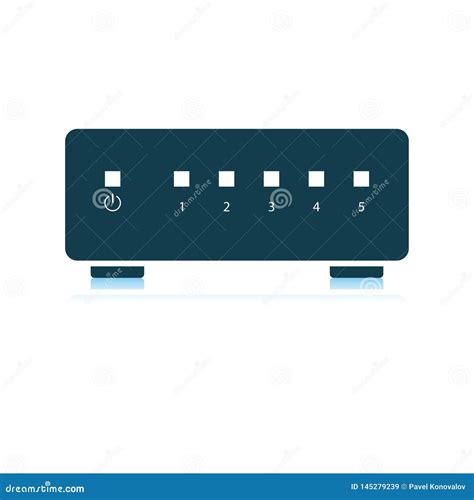 Ethernet Switch Icon Stock Vector Illustration Of Jack 145279239
