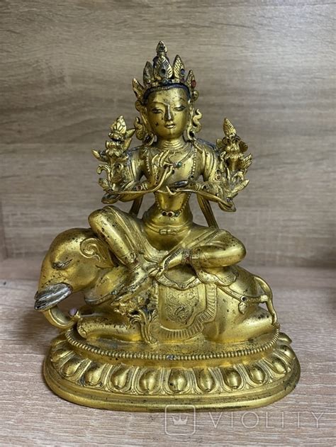 Будда Старинная статуэтка Позолота на сайте для коллекционеров Violity Купить в Украине