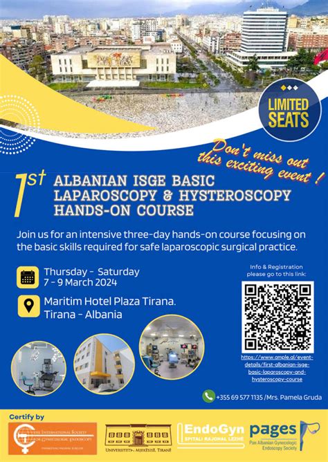 First Albanian Isge Basic Laparoscopic And Hysteroscopy Hands On Course Isge