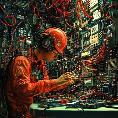 Visual Representation Of Electronic Device Maintenance And Troubleshooting Premium Ai