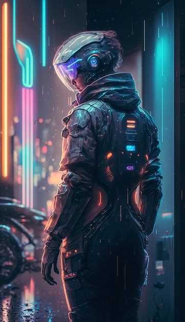 Premium Ai Image Futuristic Chatbot Concept