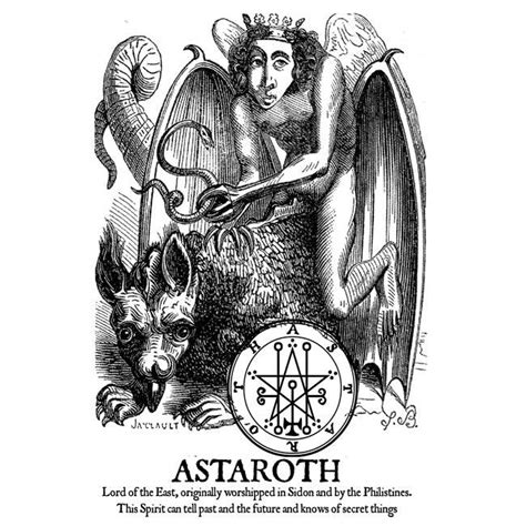 Astaroth Lord Of The East Goetia Demon Poster 2 Printed Pages The Luciferian Apotheca