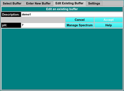 Manage Buffer Data Navigating UltraScan