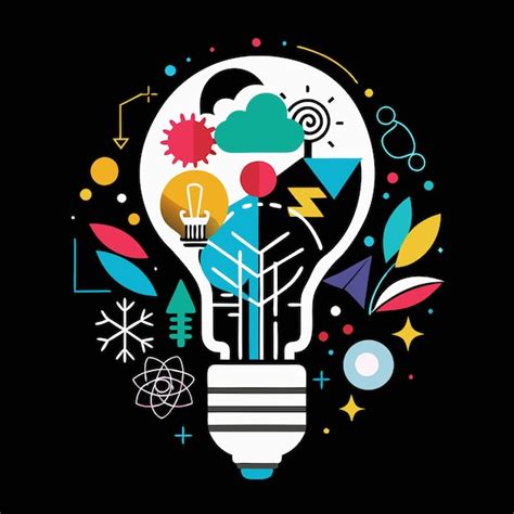 New Idea Brain Lightbulb Vector Design Premium Ai Generated Vector