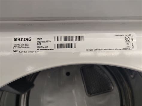 How To Read Maytag Dryer Serial Number At Patricia Glenn Blog