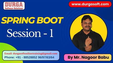 Spring Boot Tutorials Session 1 By Mr Nagoor Babu On 10 06