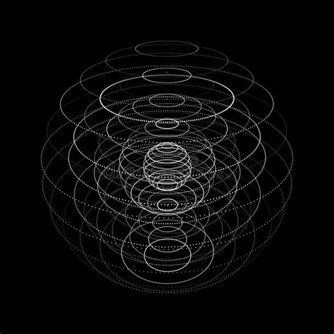 Abstract 3d Sphere Sphere Particles Global Network Connection Futuristic Technology Style