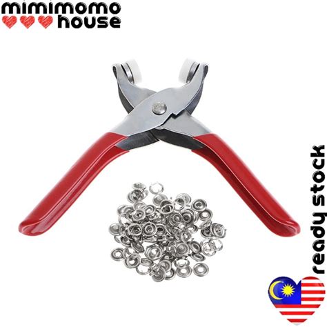 Craftmate™ Prong Buttons Set 50 Sets Of Stylish Metal Snap Button Fasteners With Plier Tool