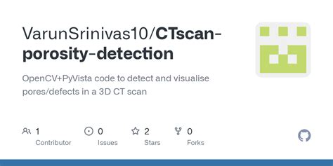 Github Varunsrinivas Ctscan Porosity Detection Opencv Pyvista Code To Detect And Visualise