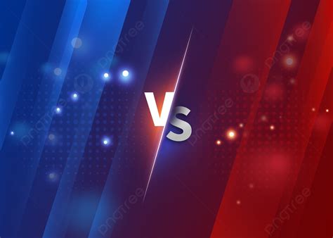 대 조명 효과 배경 빨간색과 파란색 Vs 간단한 스타일 빨간색과 파란색 결투 배경 일러스트 및 사진 무료 다운로드