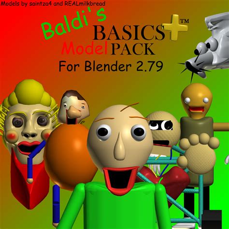 Blender 279 Baldis Basics Plus Model Pack V6 By Gabrielgalvao2019 On Deviantart