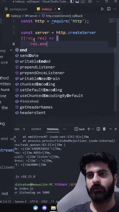 Nodejs Server Part 22 To Learn More Yt Traversy Media Nodejs Crash Course Youtube