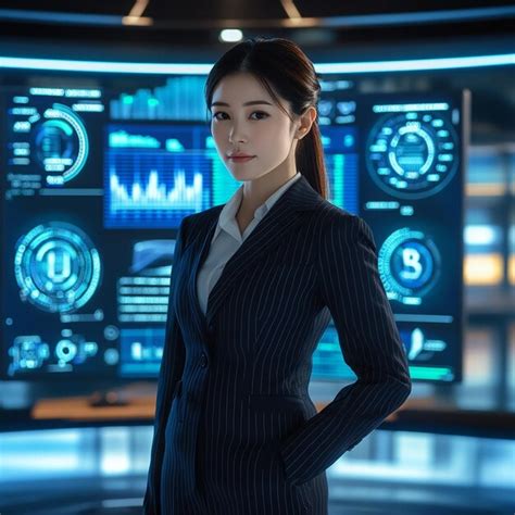 Blockchain Developer Creating Secure Digital Transactions Premium AI