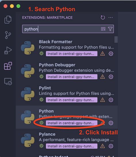 Setting Up Vscode For Python Development Cgc Documentation