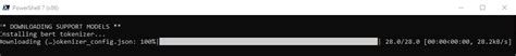 Bug Installation Stuck On BERT Tokenizer Installation Issue 3122