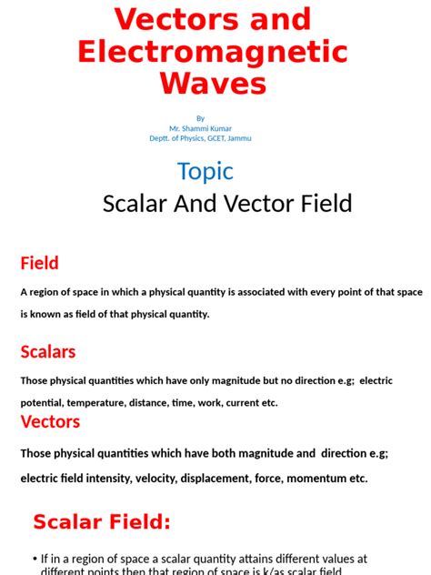 Gradient Divergence And Physical Significance Pdf Divergence Flux
