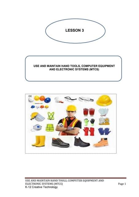 Tle Computer Systems Servicing Hand Tools Pptx