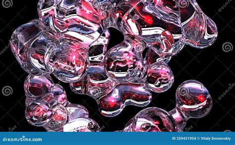 3d Rendering Abstract Artistic Surreal Object Based On Metabolic