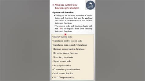 System Verilog Interview Questions 8n Vlsi Educationshorts