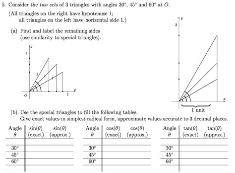 Solved 5 Consider The Two Sets Of 3 Triangles With Angles