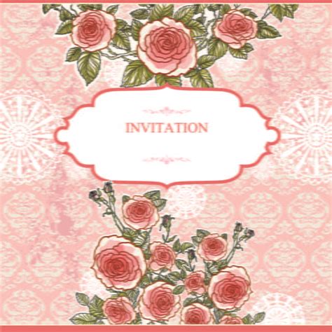 꽃 청첩장 Eps Uidownload