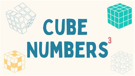 Cube Numbers Explained Youtube