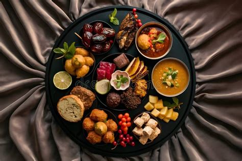 Delicious Middle Eastern Iftar Meal For Ramadan Arabian Iftar Food
