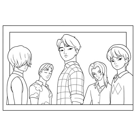 24 Saja Boys Para Colorear ¡dibujos K Pop Para Imprimir