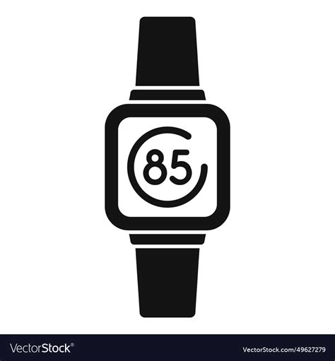 Wearable Tracker Icon Simple Fitness Royalty Free Vector
