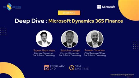 The Solution Consulting Fzco On Linkedin Finance Microsoft Webinar Microsoftpartner
